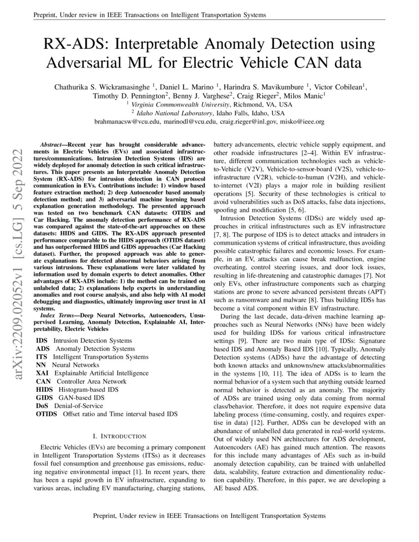 Rx Ads Interpretable Anomaly Detection Using Adversarial Ml For