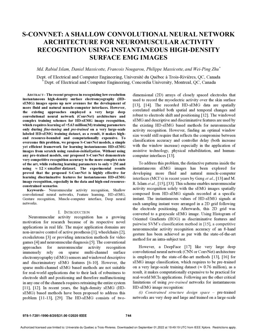 S-ConvNet: A Shallow Convolutional Neural Network Architecture for Neuromuscular Activity ...