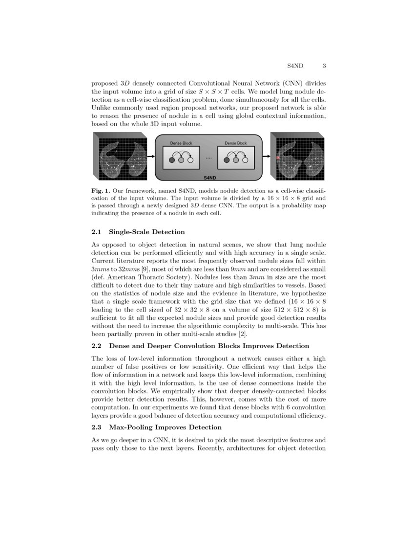 S4nd Single Shot Single Scale Lung Nodule Detection Deepai