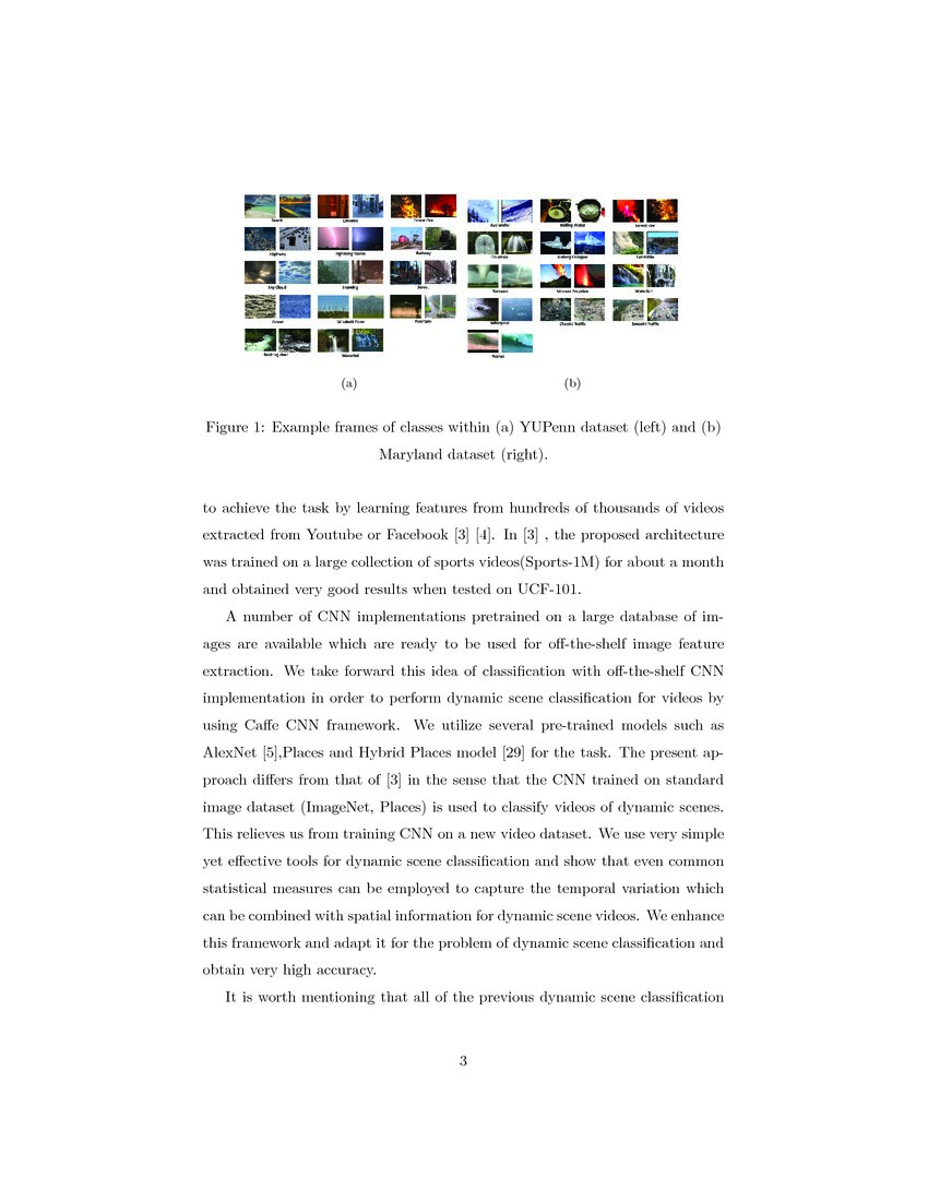 Sa Cnn Dynamic Scene Classification Using Convolutional Neural Networks Deepai 