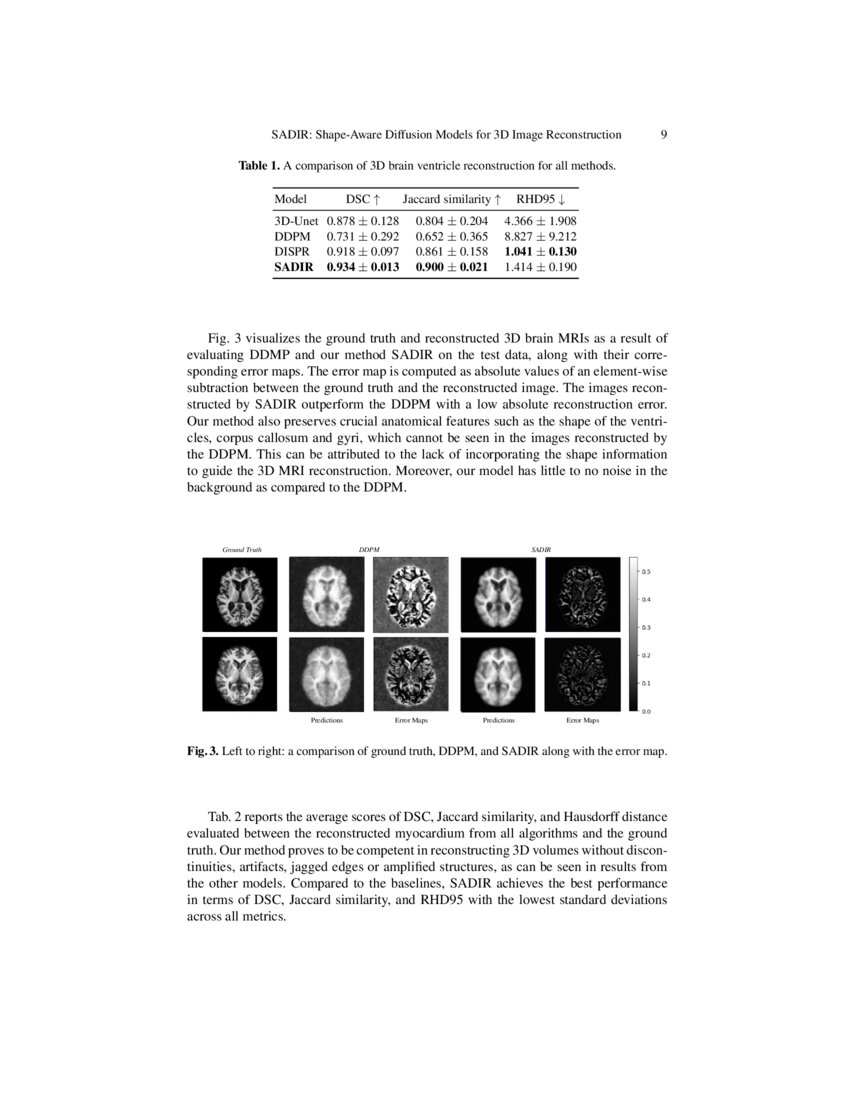 SADIR: Shape-Aware Diffusion Models for 3D Image Reconstruction | DeepAI