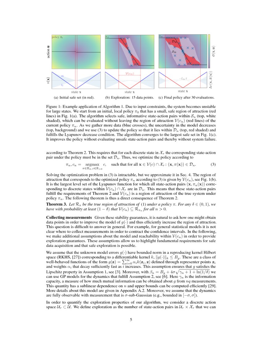 Safe Model-based Reinforcement Learning with Stability Guarantees | DeepAI