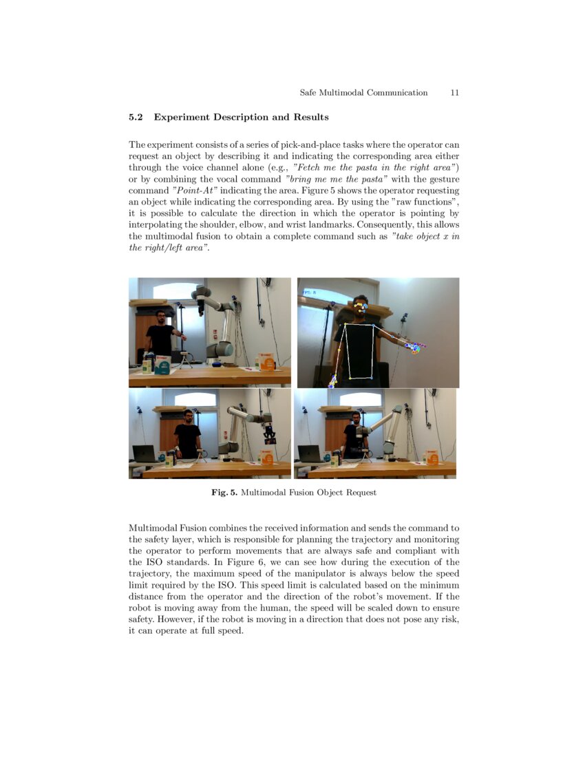 Safe Multimodal Communication in Human-Robot Collaboration | DeepAI