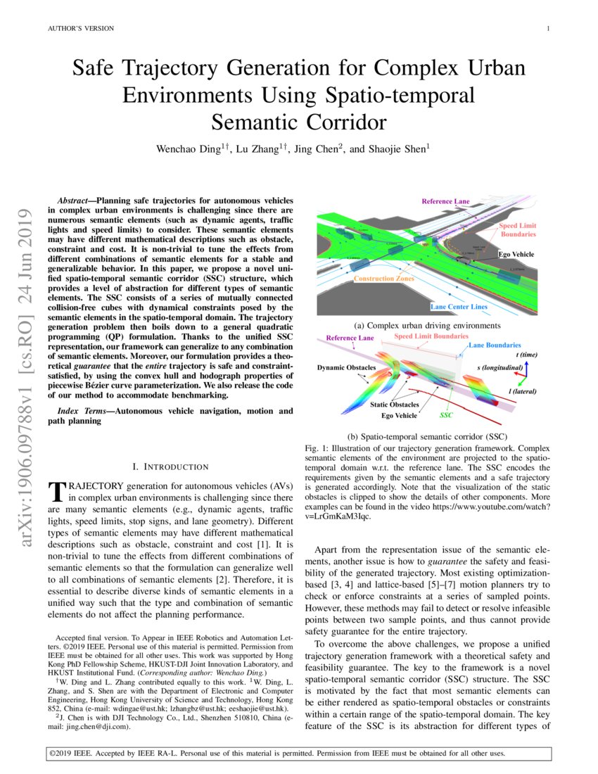 Safe Trajectory Generation for Complex Urban Environments Using Spatio-temporal Semantic ...