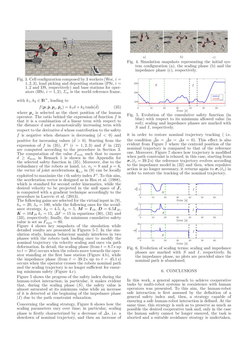 Safety In Human Multi Robot Collaborative Scenarios A Trajectory Scaling Approach Deepai