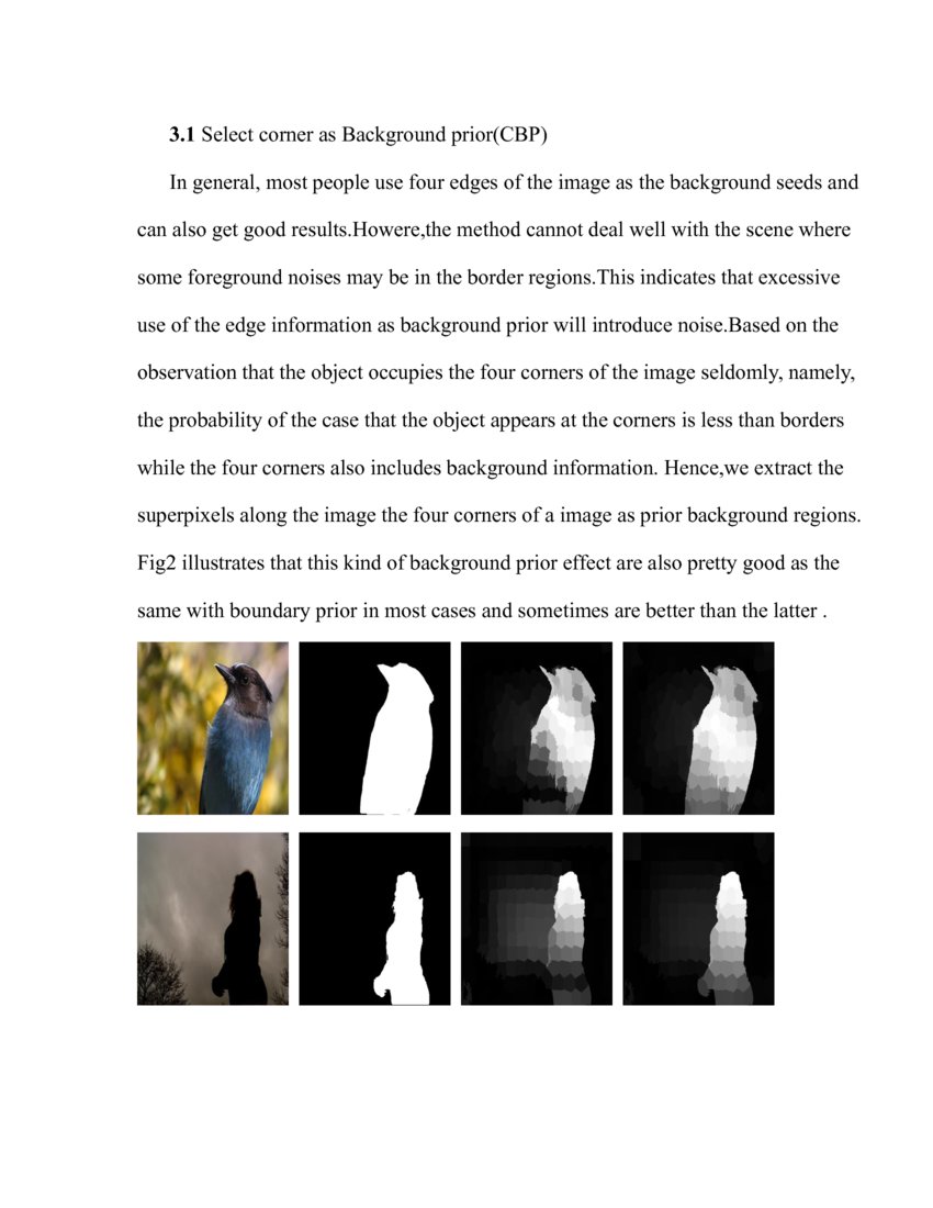 Saliency Detection Combining Multi Layer Integration Algorithm With Background Prior And Energy