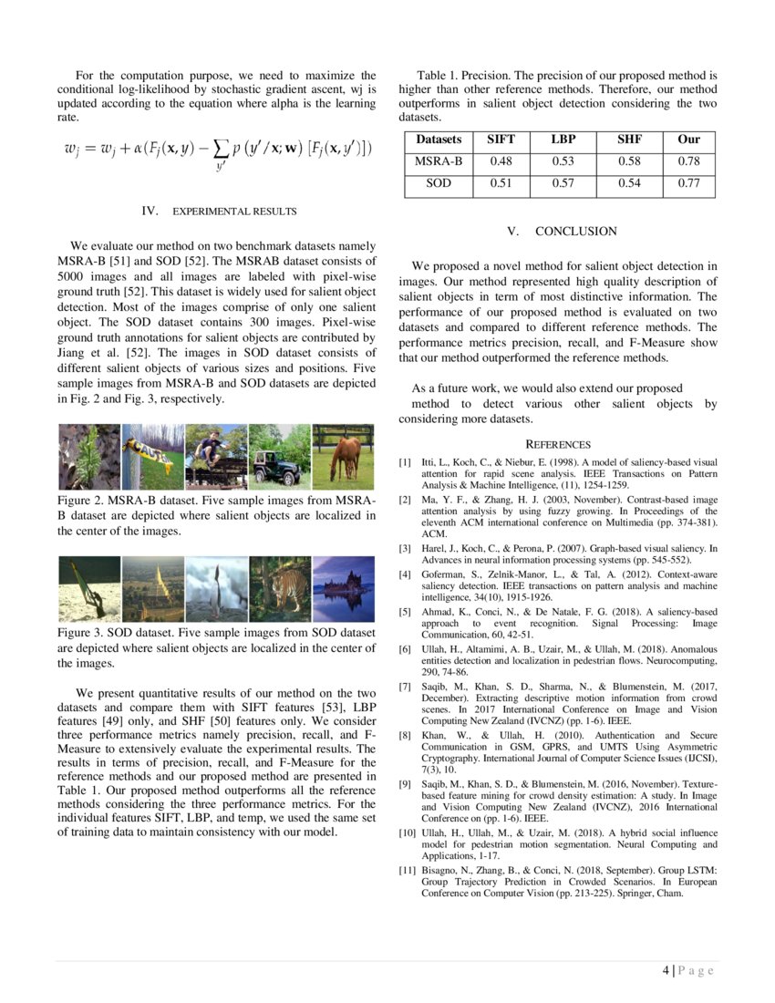 Salient Object Detection A Distinctive Feature Integration Model Deepai 