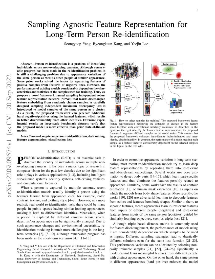 Sampling Agnostic Feature Representation for Long-Term Person Re-identification | DeepAI