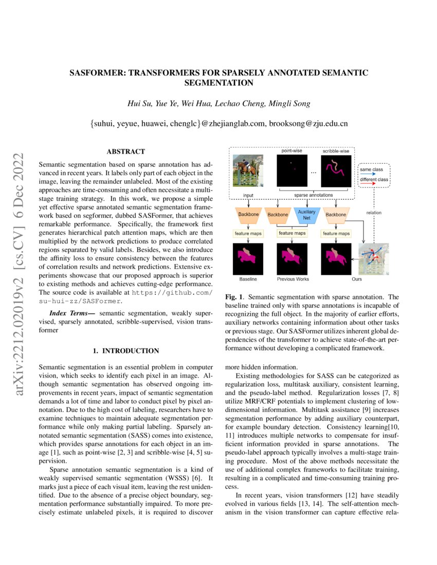 Sasformer Transformers For Sparsely Annotated Semantic Segmentation Deepai 5682