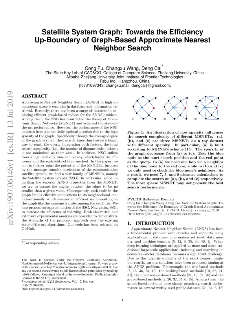 Satellite System Graph: Towards the Efficiency Up-Boundary of Graph ...