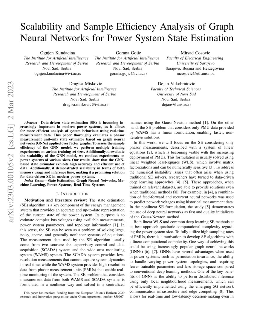 Scalability And Sample Efficiency Analysis Of Graph Neural Networks For Power System State