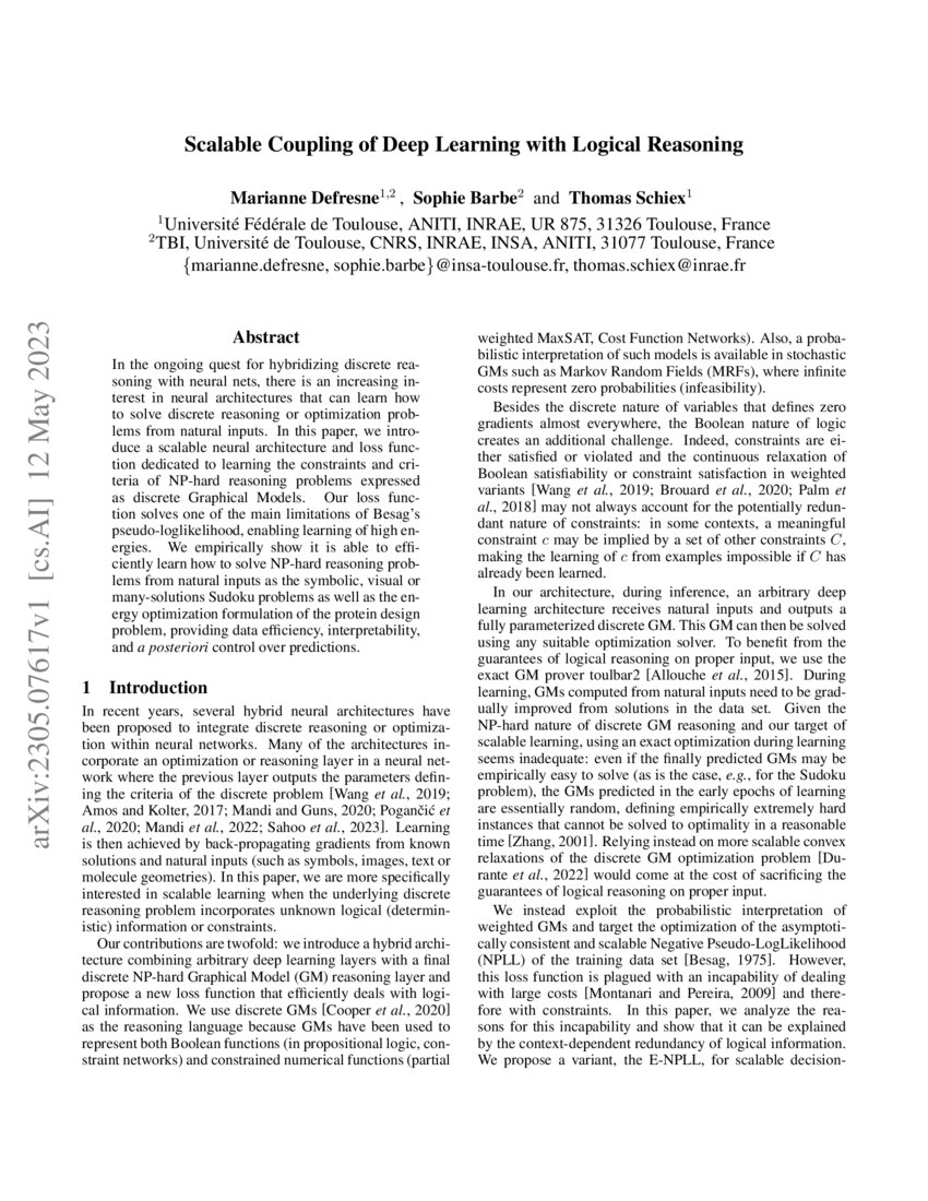 Scalable Coupling Of Deep Learning With Logical Reasoning DeepAI scalable-coupling-of-deep-learning-with-logical-reasoning-deepai