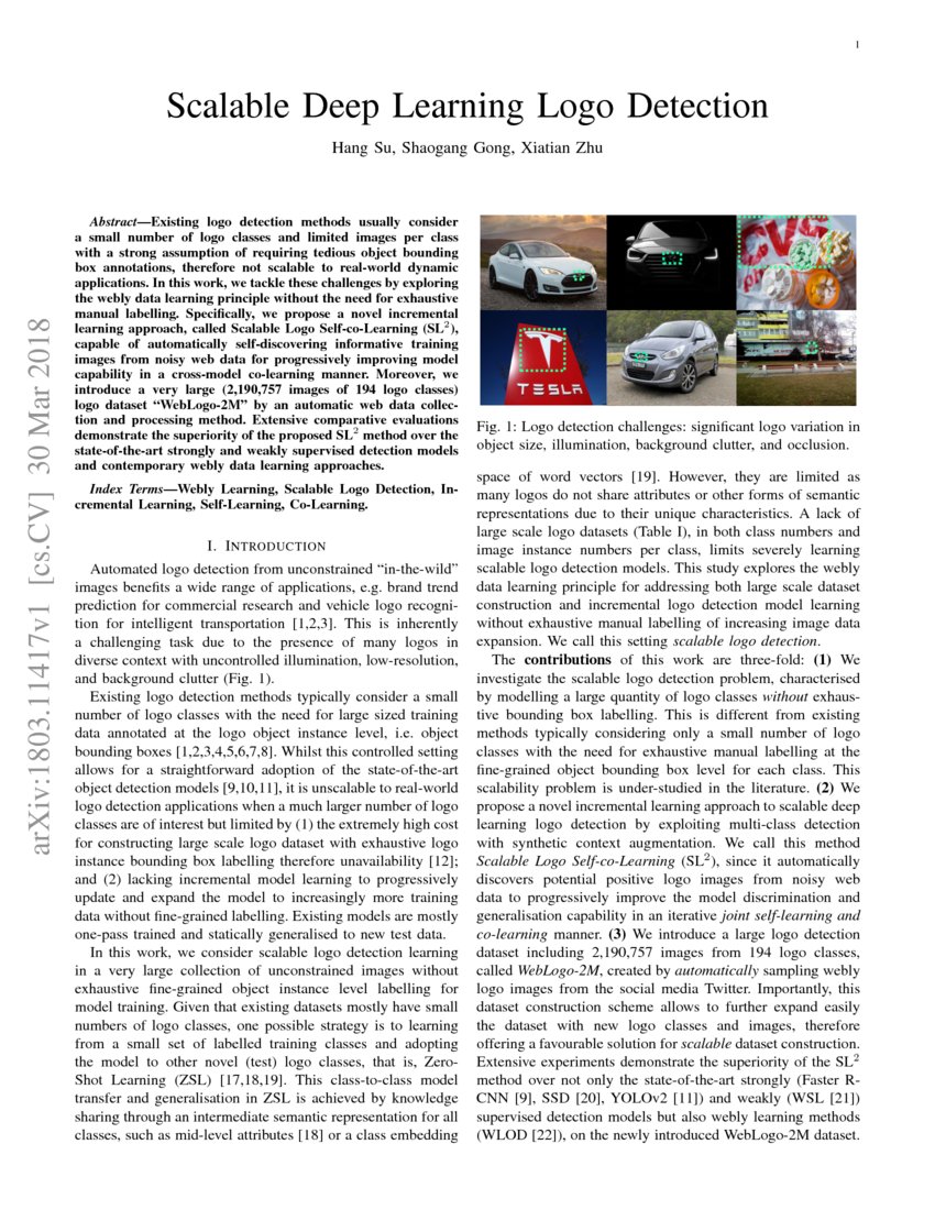 Scalable Deep Learning Logo Detection | DeepAI