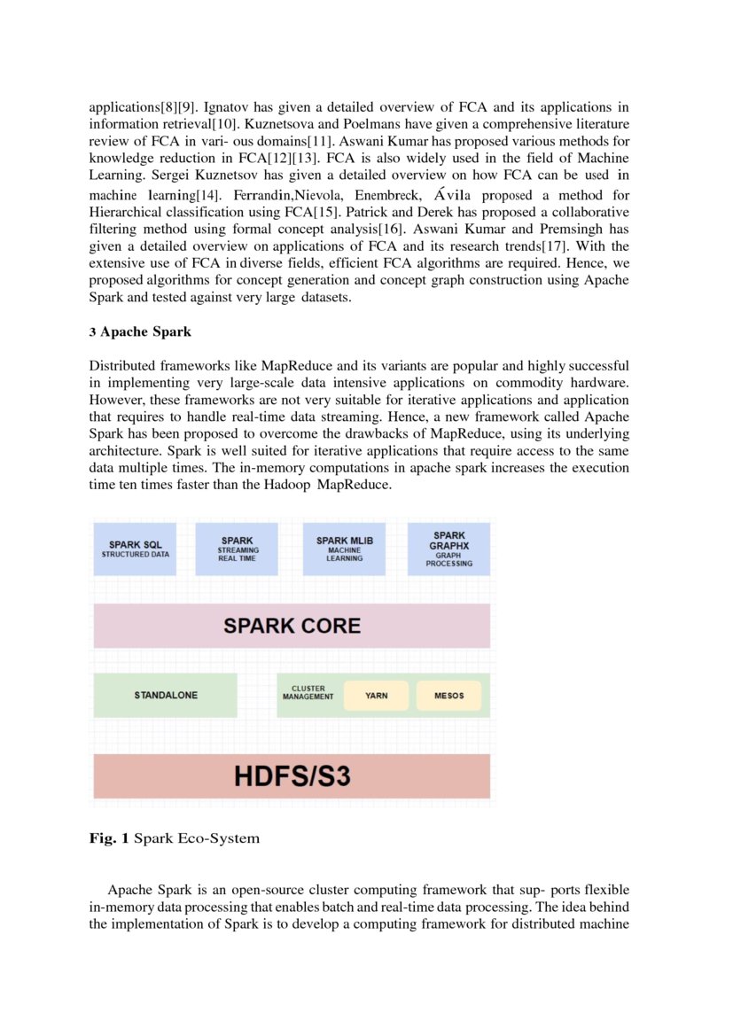 Scalable Formal Concept Analysis Algorithm For Large Datasets Using Spark Deepai
