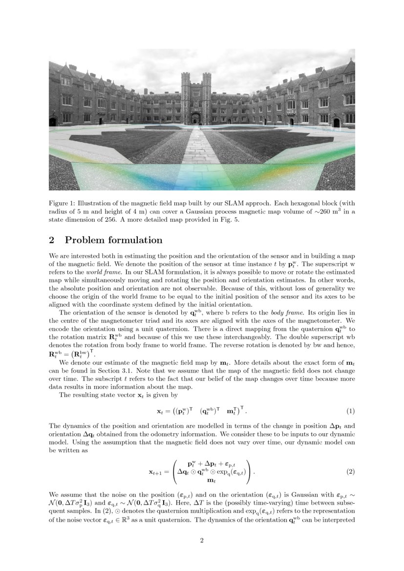 Scalable Magnetic Field Slam In 3d Using Gaussian Process Maps Deepai