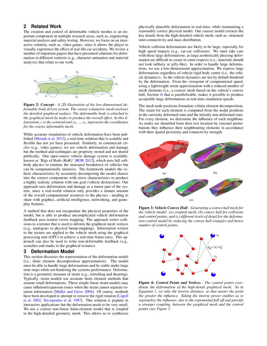 Scalable Real-Time Vehicle Deformation for Interactive Environments | DeepAI