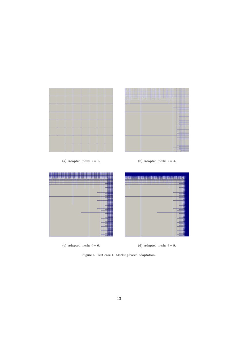 Scalable Recovery Based Adaptation On Quadtree Meshes For Advection