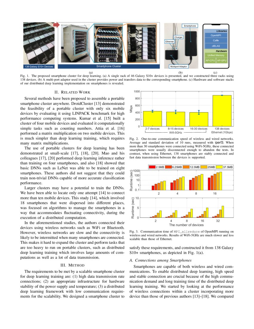 Scalable Smartphone Cluster for Deep Learning | DeepAI