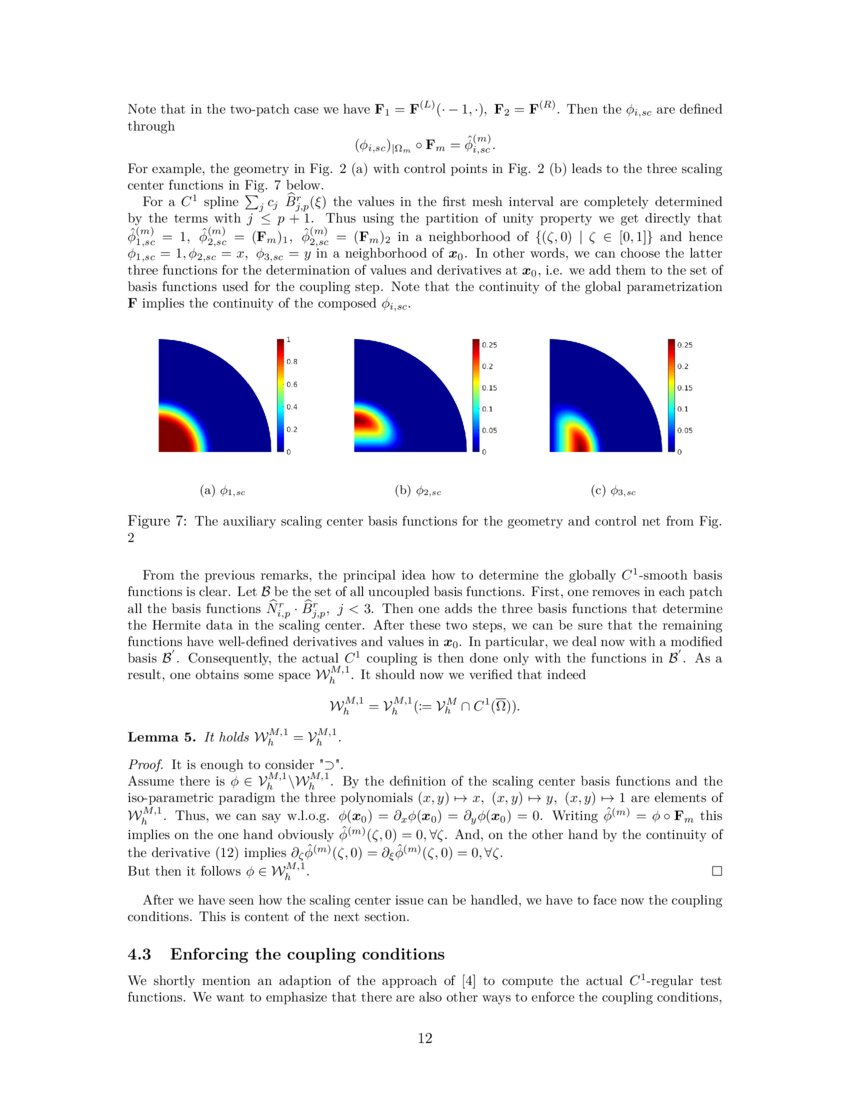 Scaled Boundary Isogeometric Analysis With C1 Coupling For Kirchhoff