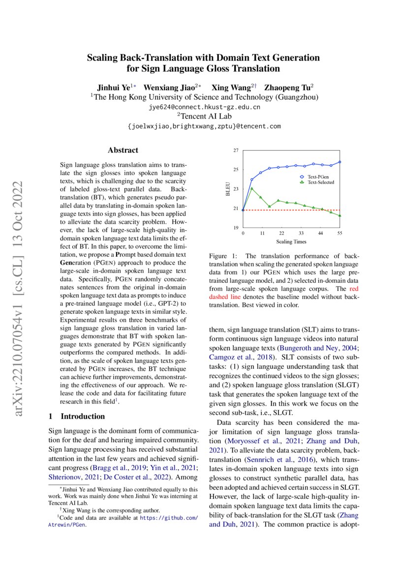 Scaling Back-Translation with Domain Text Generation for Sign Language Gloss Translation | DeepAI