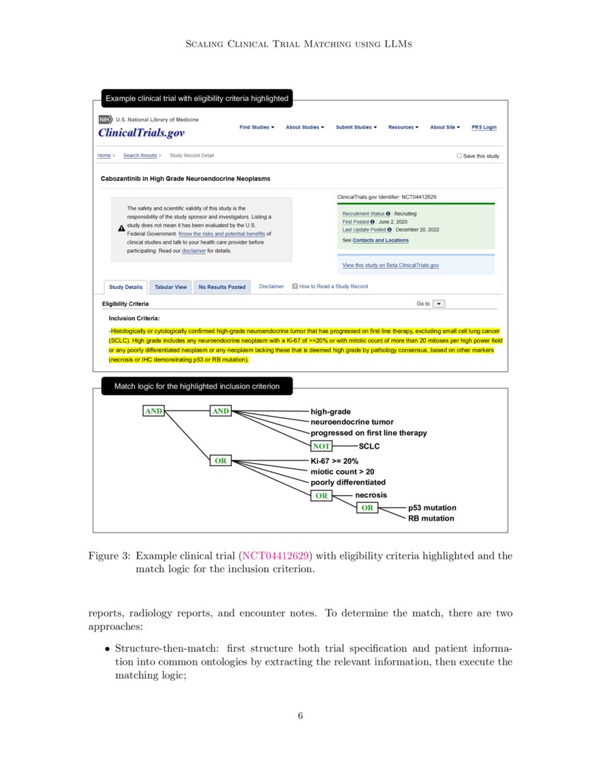 Scaling Clinical Trial Matching Using Large Language Models: A Case ...