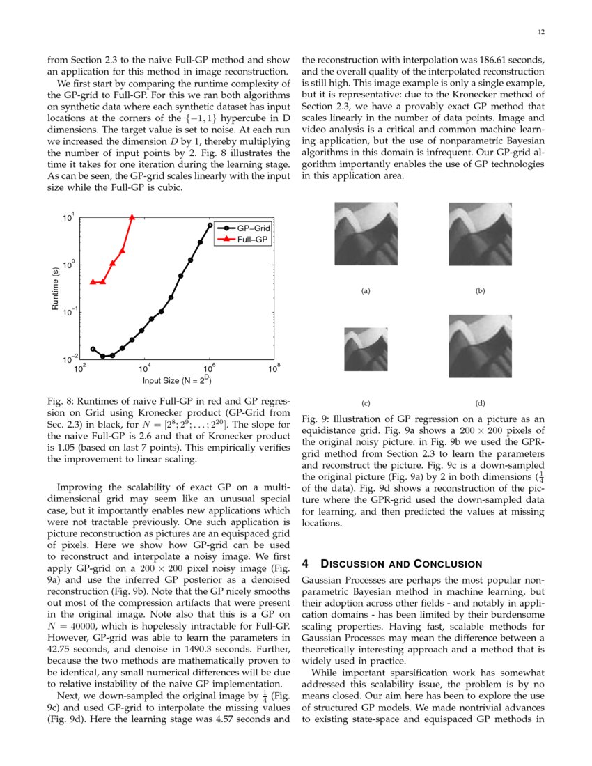 Scaling Multidimensional Inference for Structured Gaussian Processes ... Scaling Multidimensional Inference for Structured Gaussian Processes ...