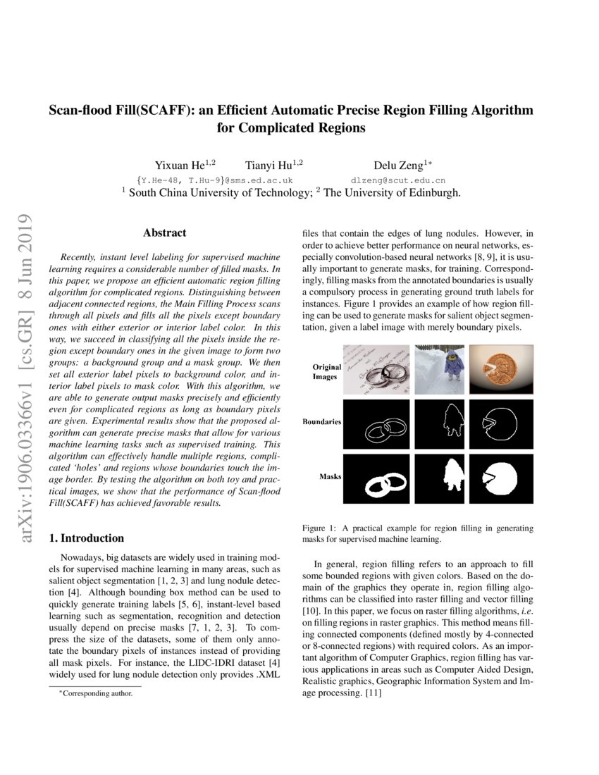 Scan Flood Fillscaff An Efficient Automatic Precise Region Filling Algorithm For Complicated 