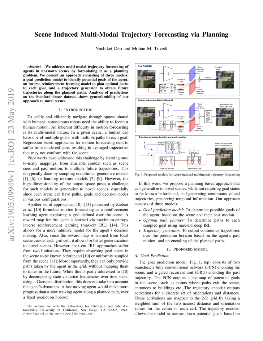 Scene Induced Multi-Modal Trajectory Forecasting via Planning | DeepAI