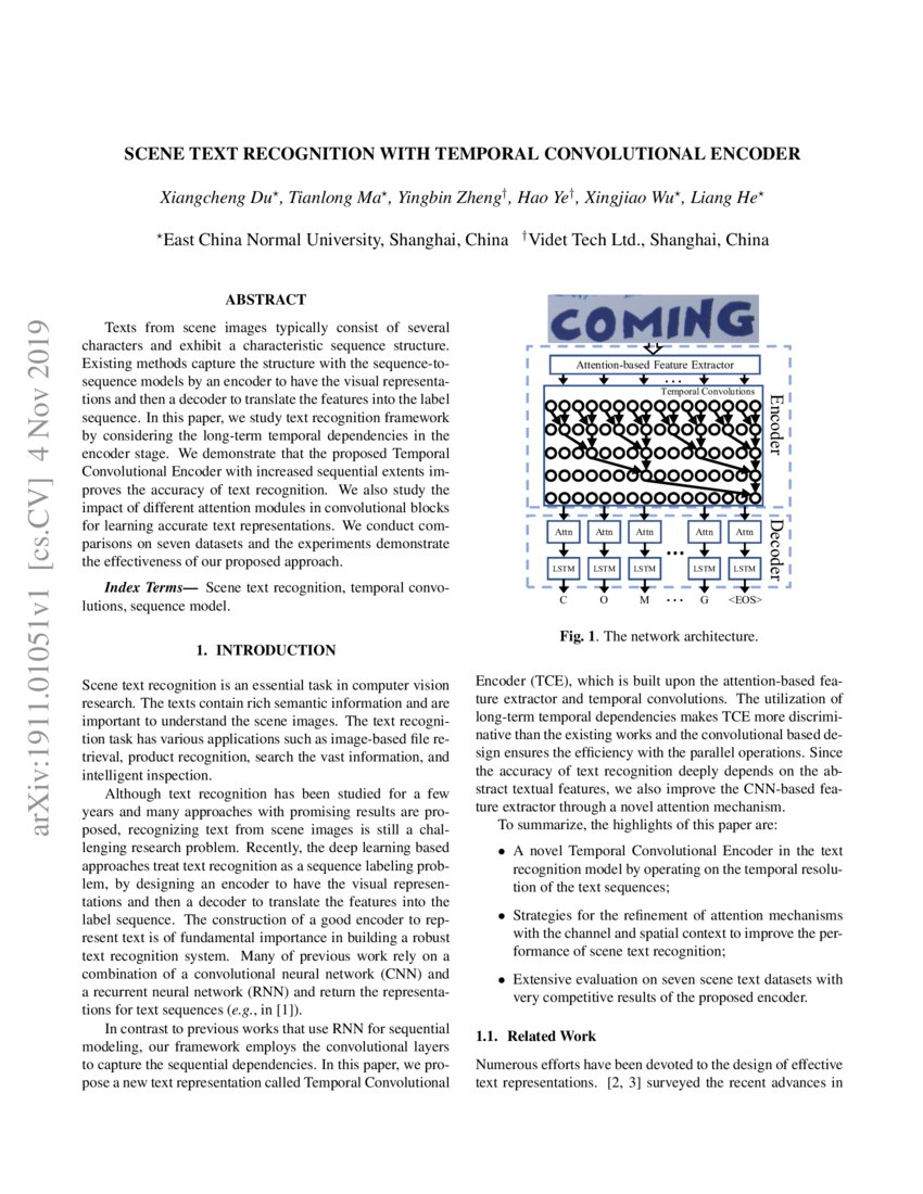 Scene Text Recognition With Temporal Convolutional Encoder Deepai 0619