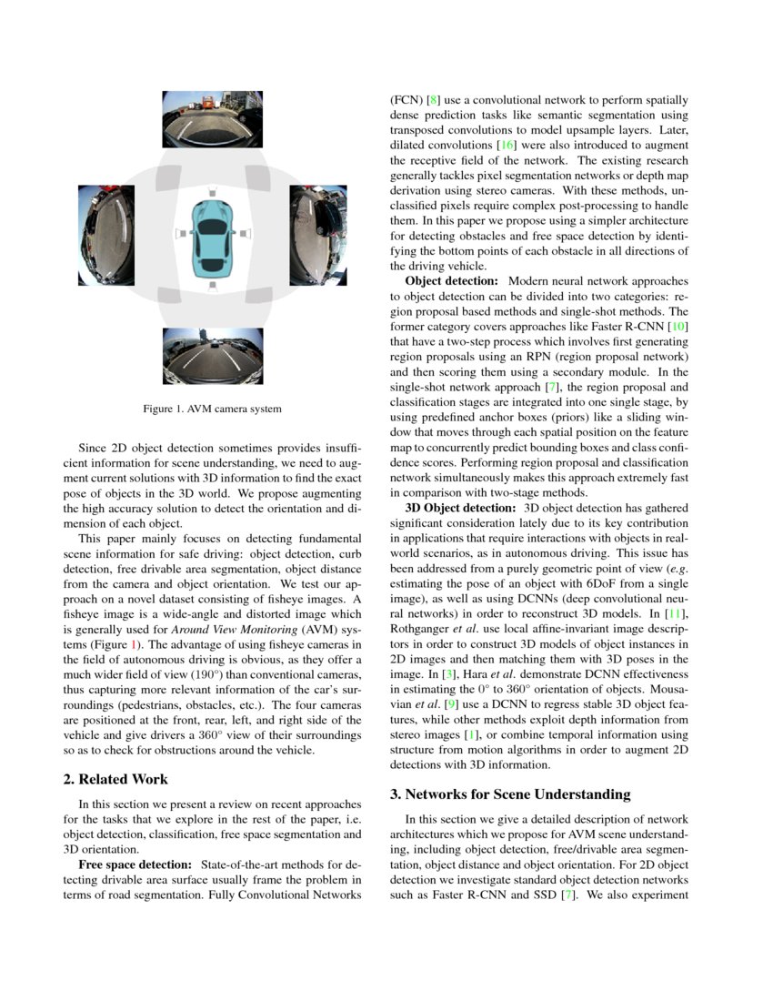 Scene Understanding Networks for Autonomous Driving based on Around ...