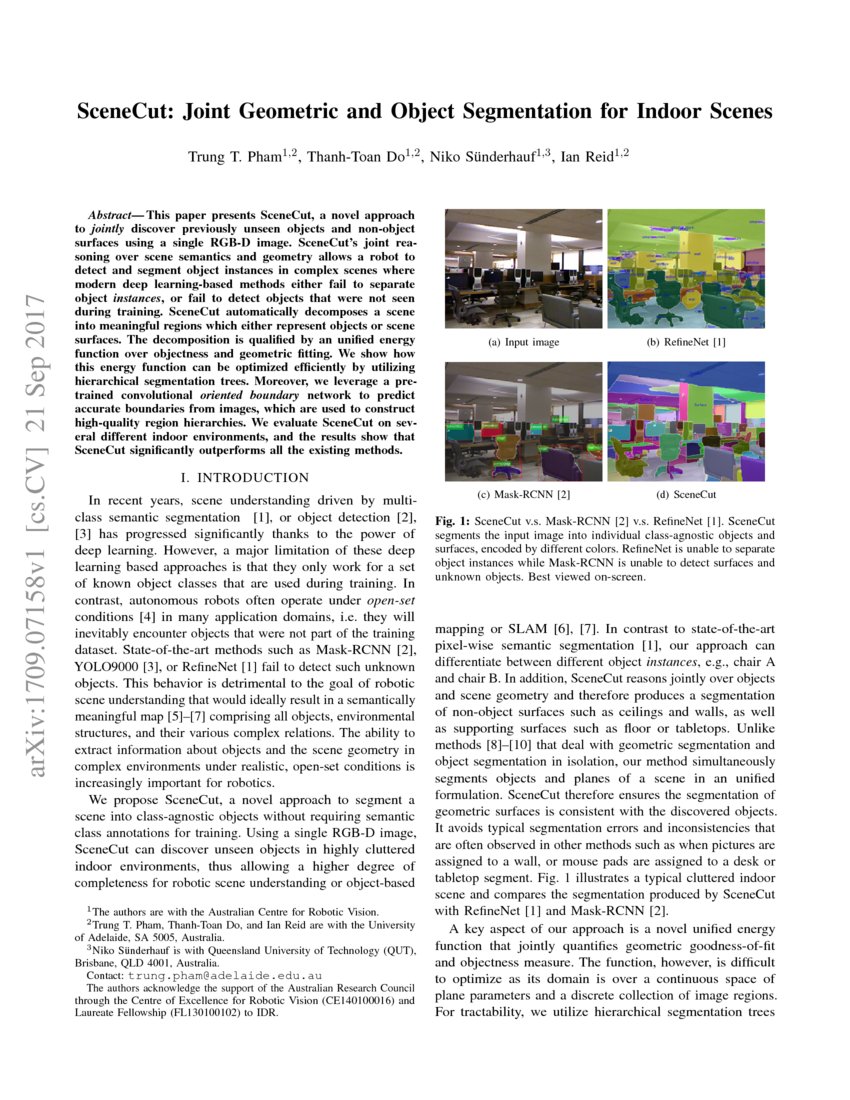 SceneCut: Joint Geometric and Object Segmentation for Indoor Scenes ...