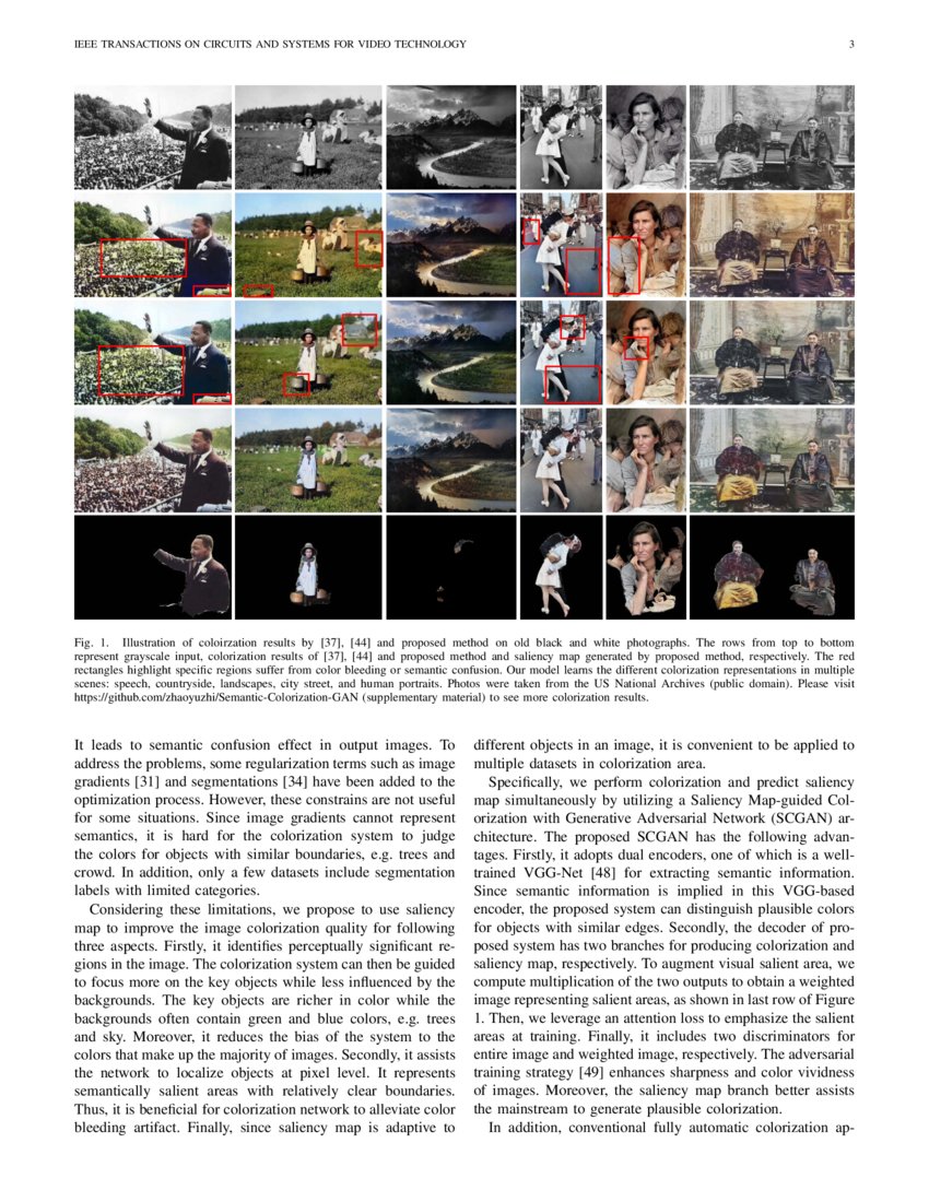 SCGAN: Saliency Map-guided Colorization with Generative Adversarial ... SCGAN: Saliency Map-guided Colorization with Generative Adversarial ...