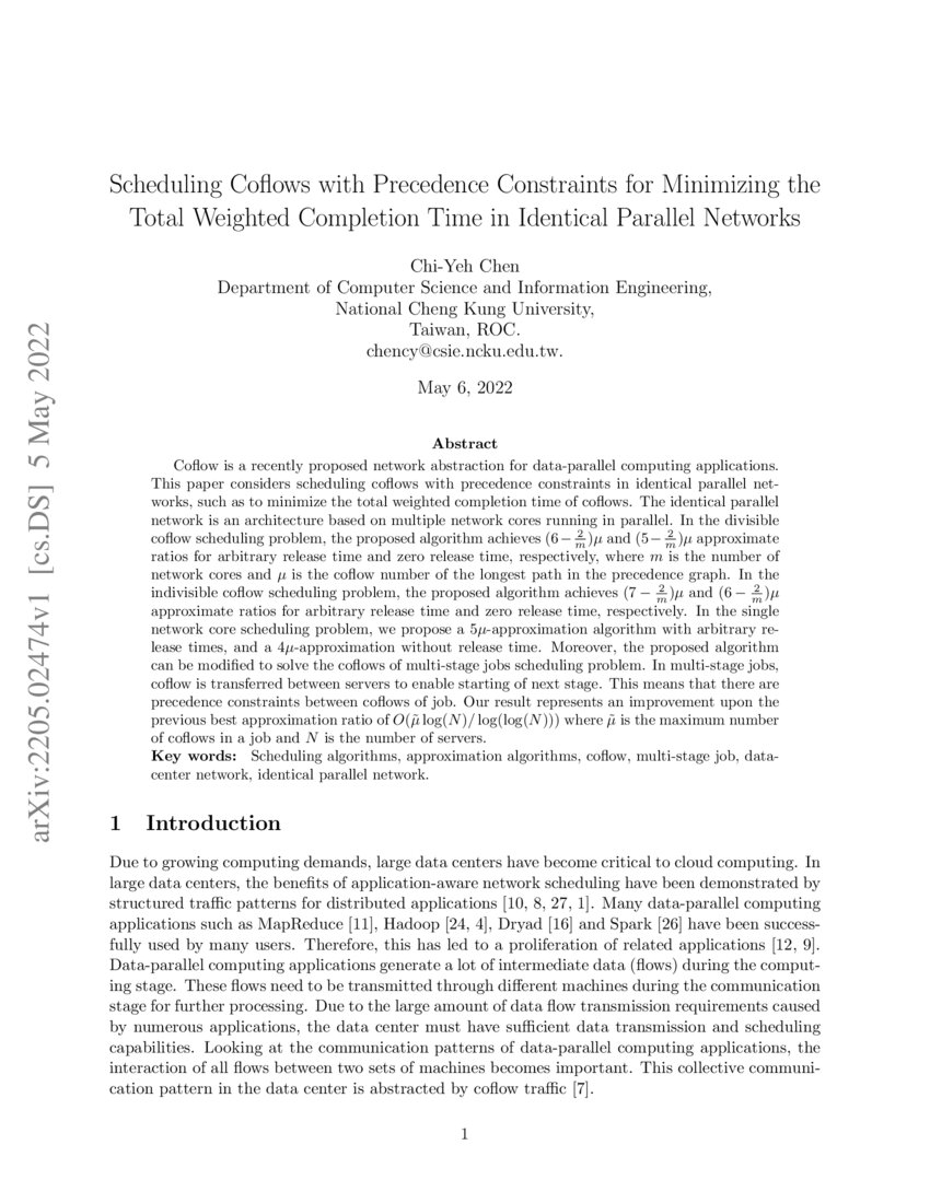 Scheduling Coflows With Precedence Constraints For Minimizing The Total Weighted Completion Time