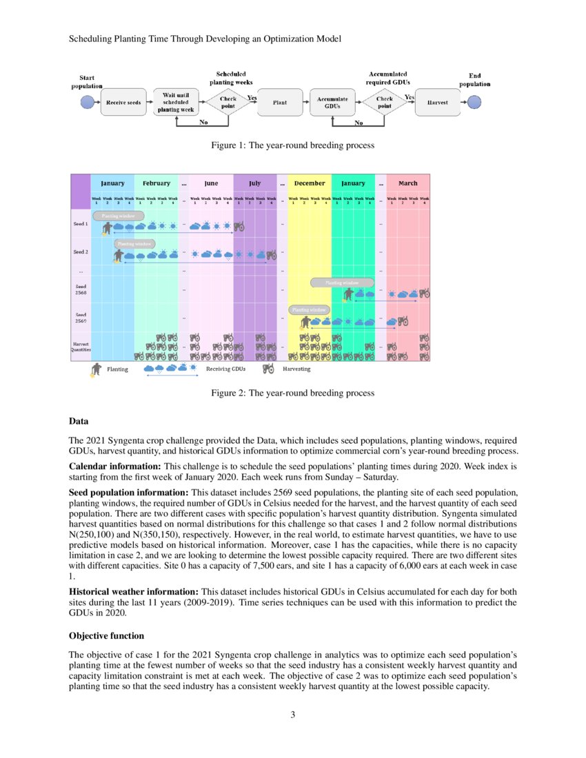 Scheduling Planting Time Through Developing an Optimization Model and ...