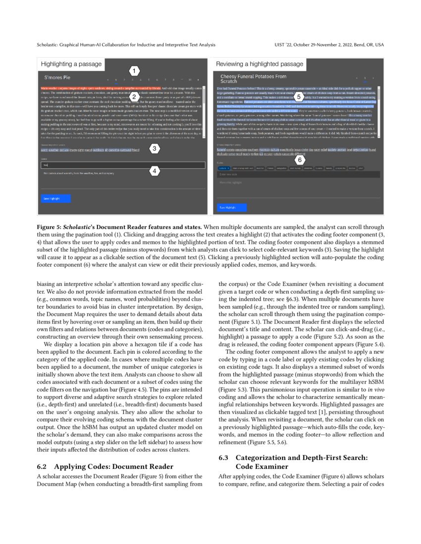Scholastic: Graphical Human-Al Collaboration for Inductive and Interpretive Text Analysis | DeepAI