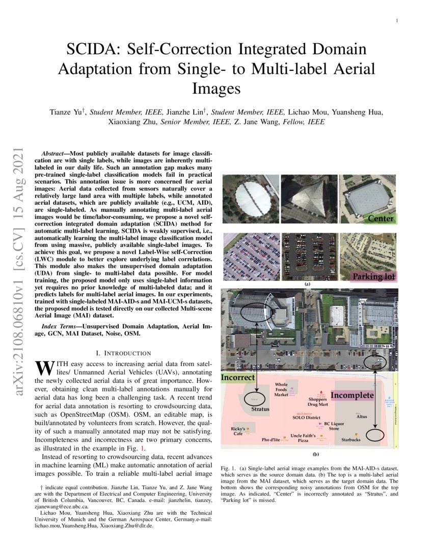 SCIDA: Self-Correction Integrated Domain Adaptation from Single- to ...