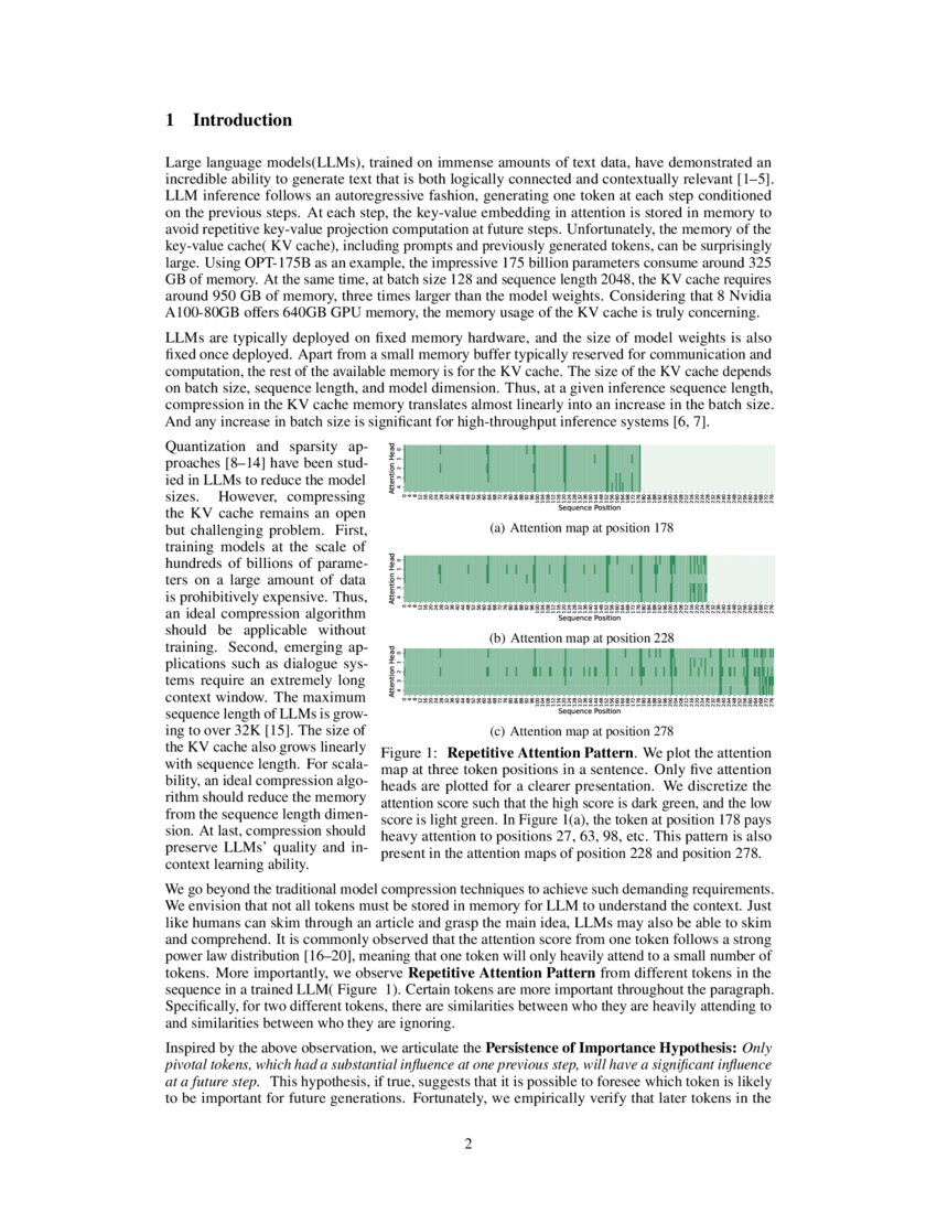 Scissorhands: Exploiting the Persistence of Importance Hypothesis for LLM KV Cache Compression ...