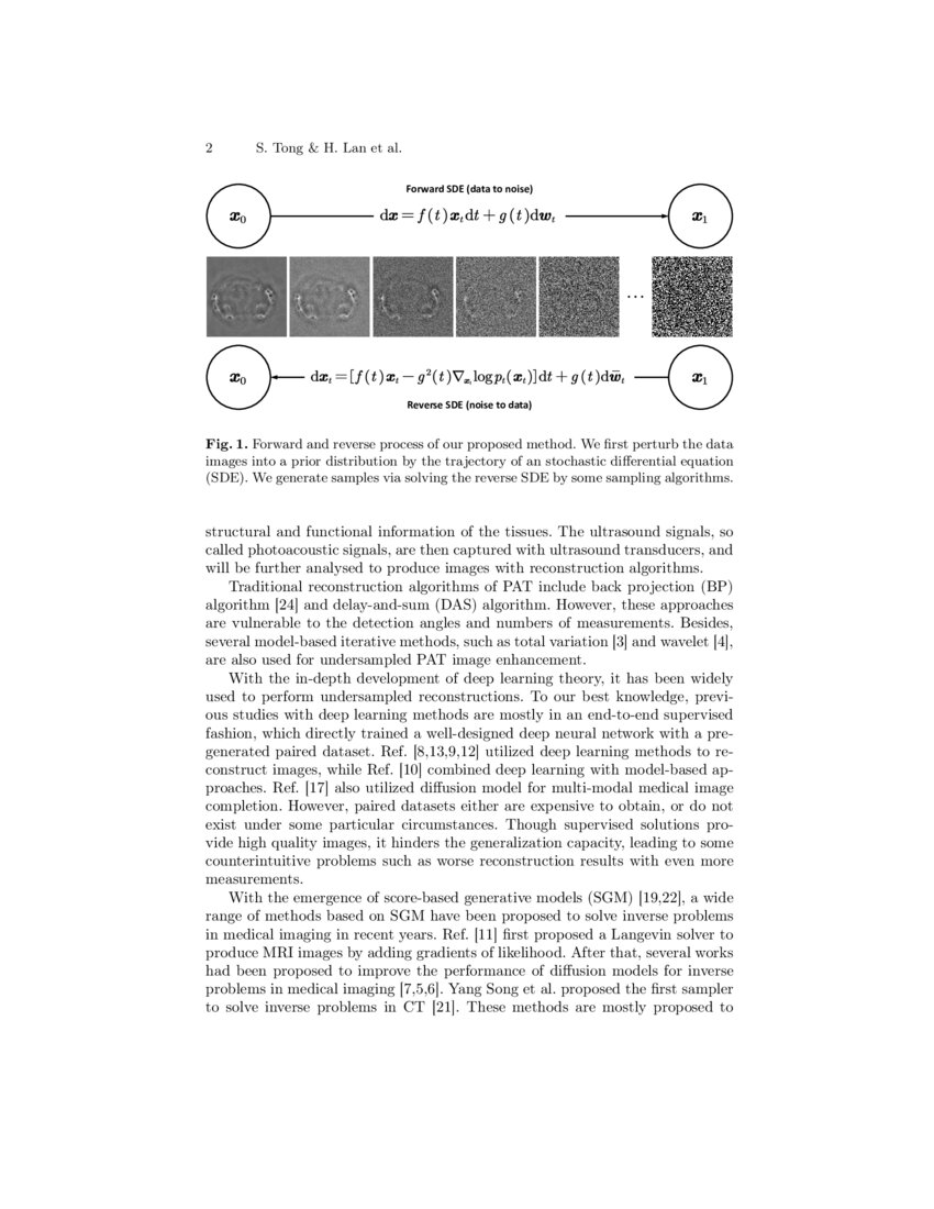 Score Based Generative Models For Photoacoustic Image Reconstruction