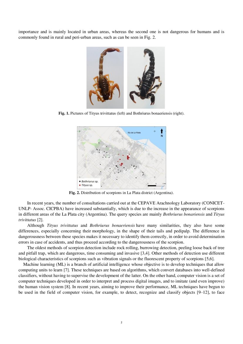 Scorpion detection and classification systems based on computer vision ...