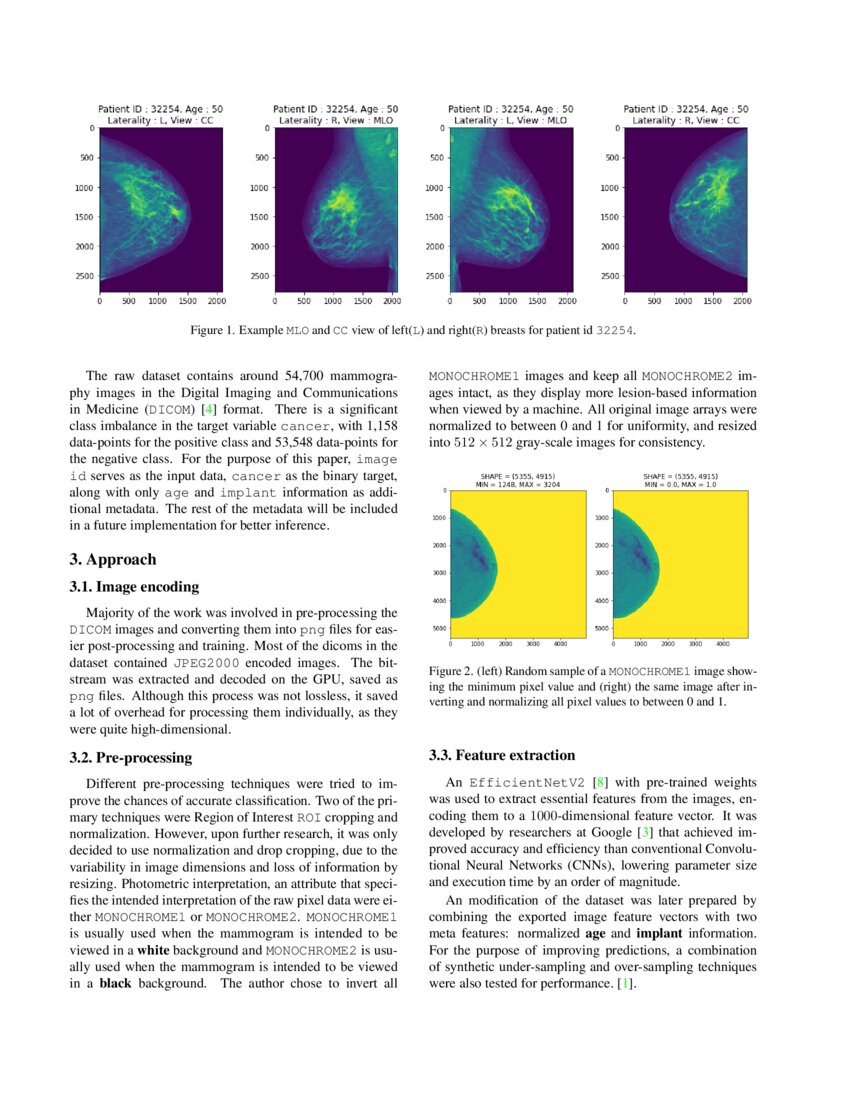 Screening Mammography Breast Cancer Detection | DeepAI