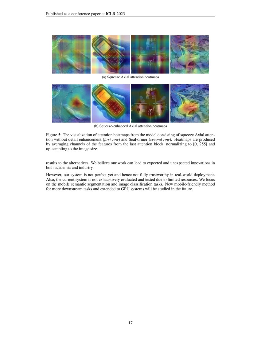 SeaFormer: Squeeze-enhanced Axial Transformer for Mobile Semantic Segmentation | DeepAI