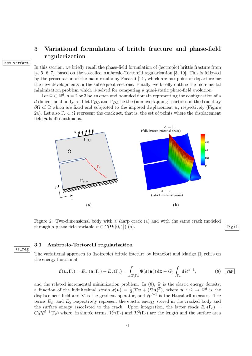 Second-order phase-field formulations for anisotropic brittle fracture | DeepAI