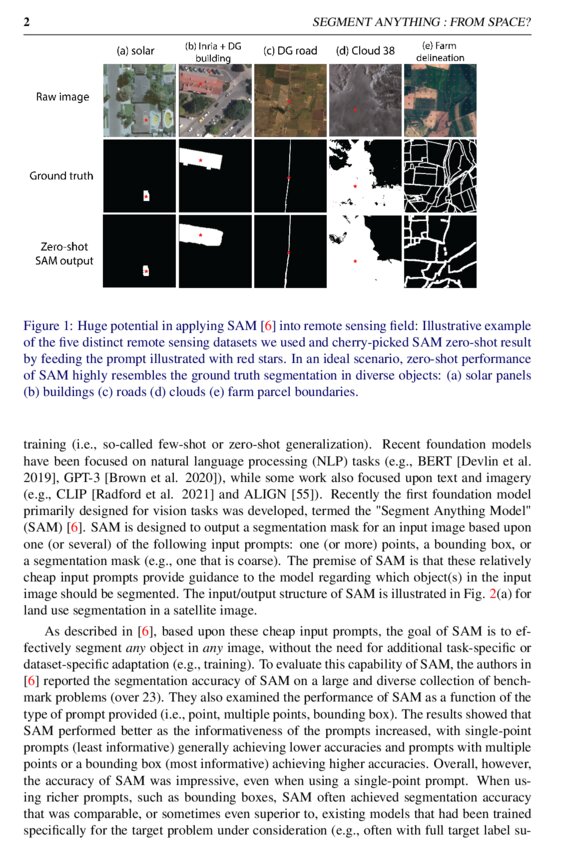 Segment anything, from space? | DeepAI