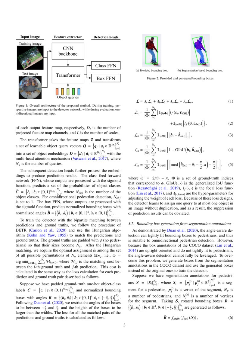 Segmentation Based Bounding Box Generation For Omnidirectional Pedestrian Detection Deepai