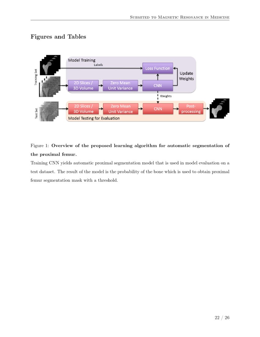Segmentation Of The Proximal Femur From Mr Images Using Deep Convolutional Neural Networks Deepai