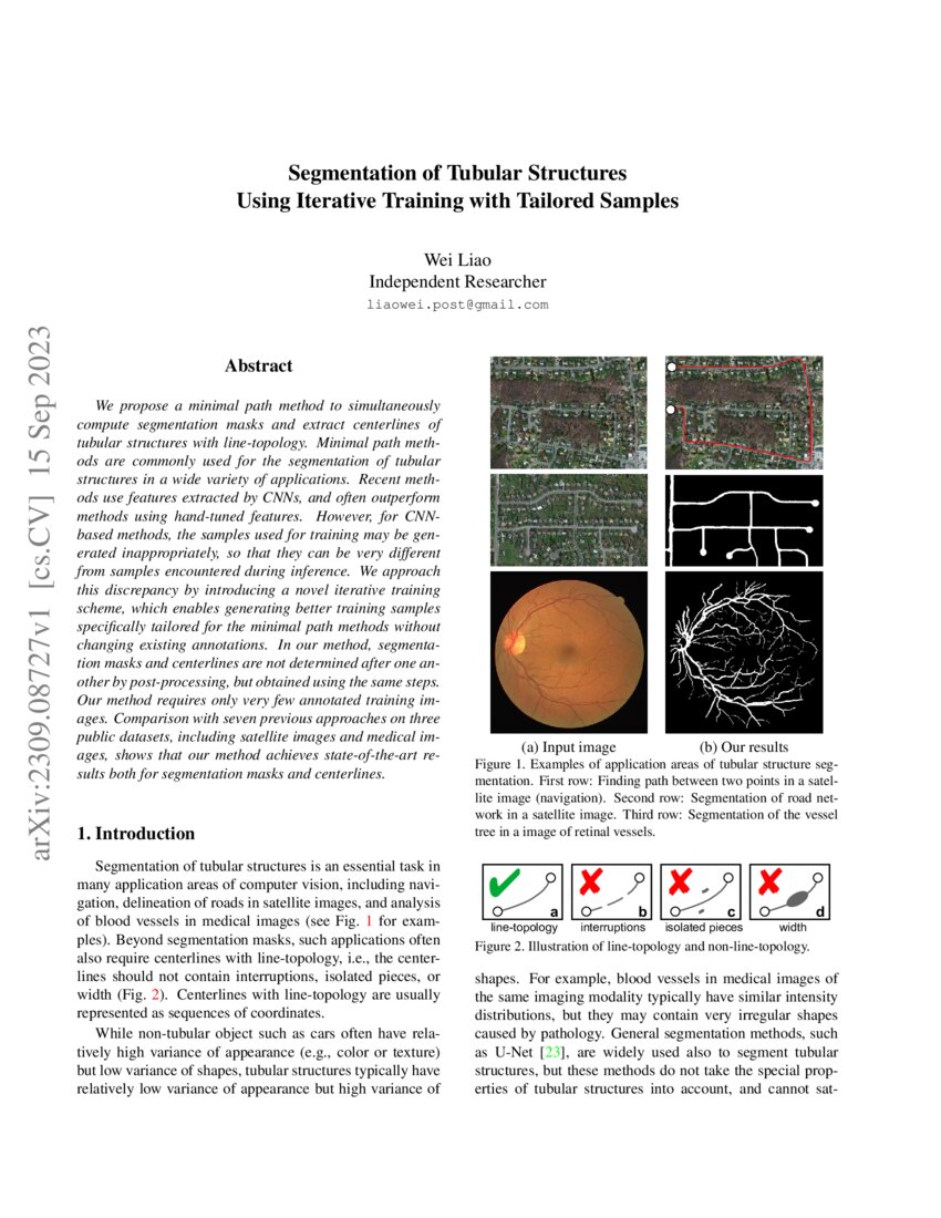 Segmentation Of Tubular Structures Using Iterative Training With 8984