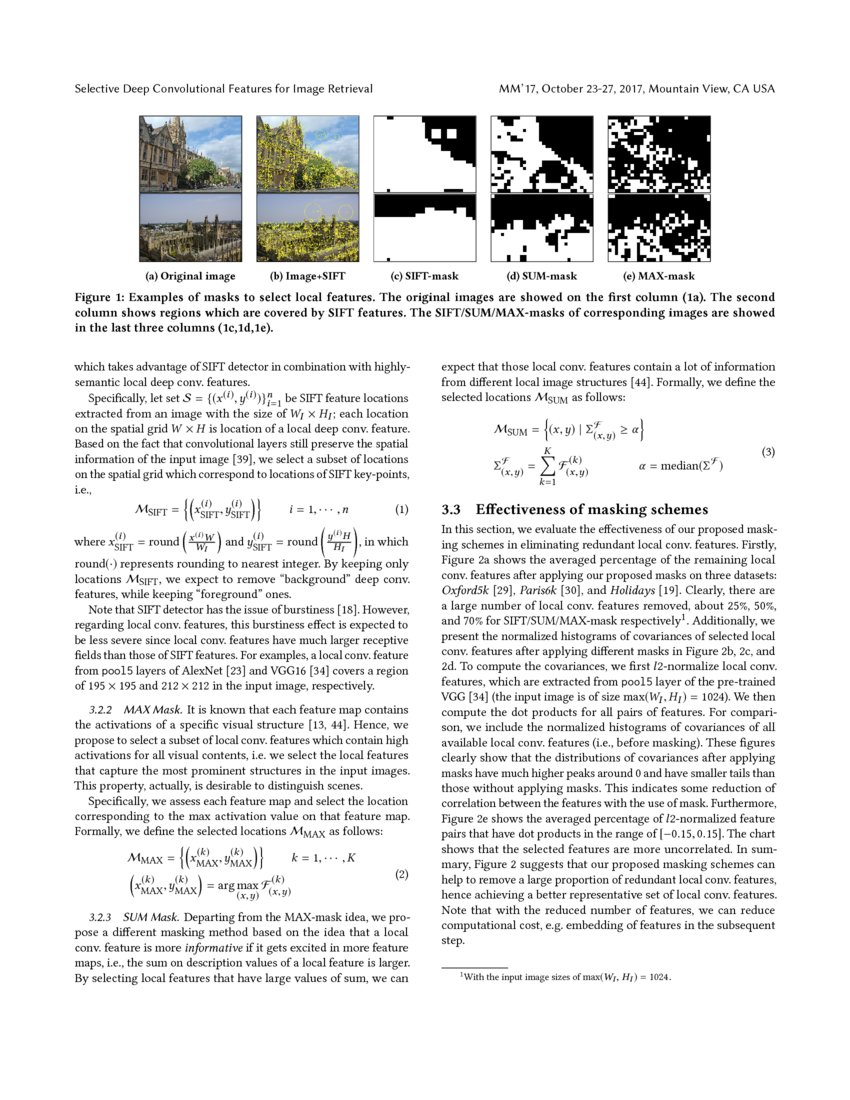 Selective Deep Convolutional Features For Image Retrieval Deepai