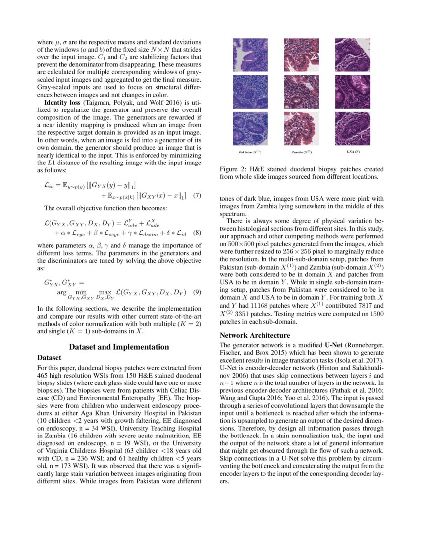 Self-Attentive Adversarial Stain Normalization | DeepAI