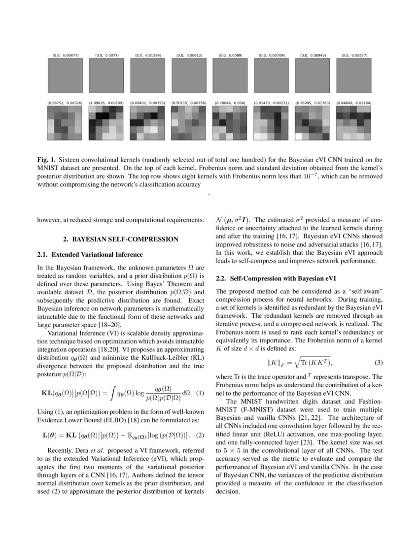 Self-Compression in Bayesian Neural Networks | DeepAI Self-Compression in Bayesian Neural Networks | DeepAI