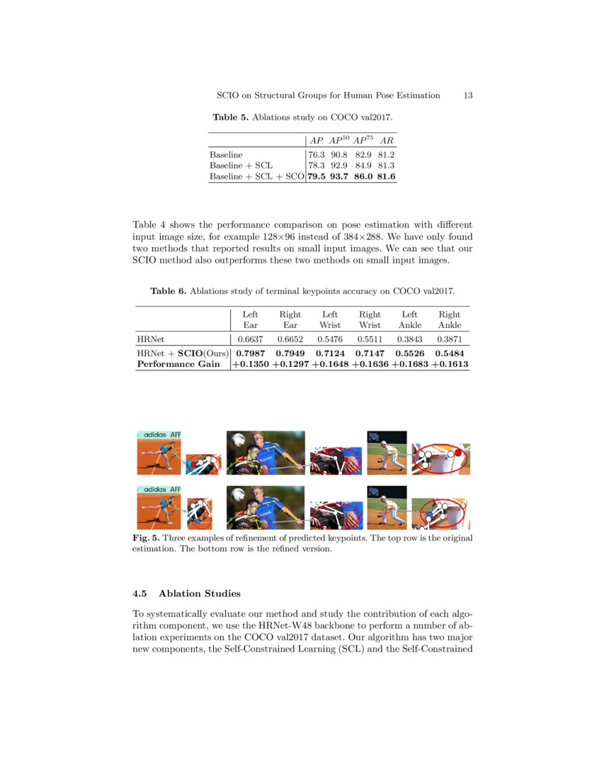 Self Constrained Inference Optimization On Structural Groups For Human